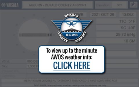 AWOS Display / Weather Links | Dekalb County Airport